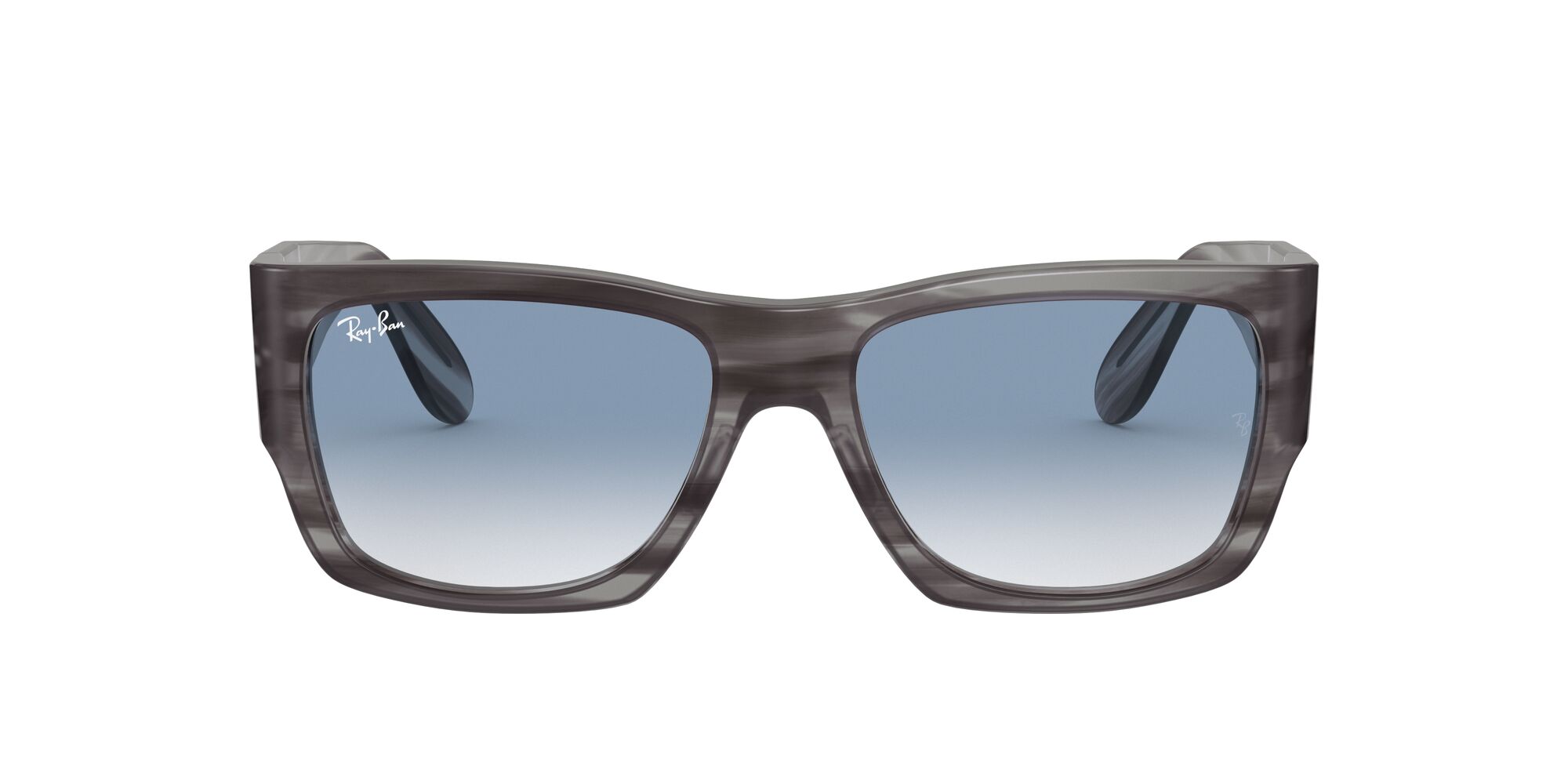 Wayfarer Nomad Striped Grey / Blue Gradient